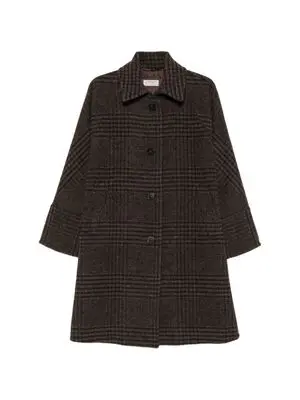 Alberto Biani Wool Midi Coat - Black