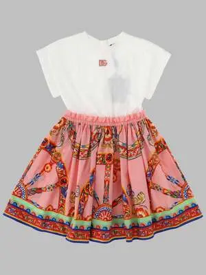 Dolce & Gabbana Vestito Con Gonna A Fantasia - Multicolour
