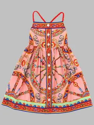 Dolce & Gabbana Abito A Fantasia Senza Maniche - Multicolour