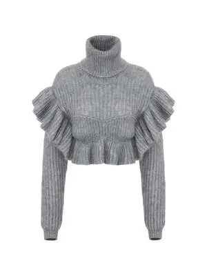 Elisabetta Franchi Wool Blend Turtle Neck Sweater