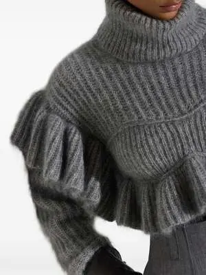 Elisabetta Franchi Wool Blend Turtle Neck Sweater