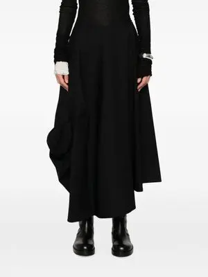 Comme Des Garçons Wool Midi Skirt