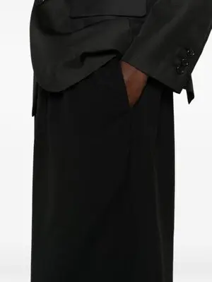 Comme Des Garçons Wool Wide Leg Trousers