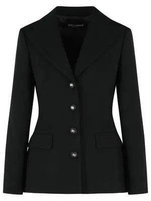Dolce & Gabbana Single Breasted Wool Jacket