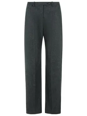 Khaite Hunter Wool And Cashmere Trousers