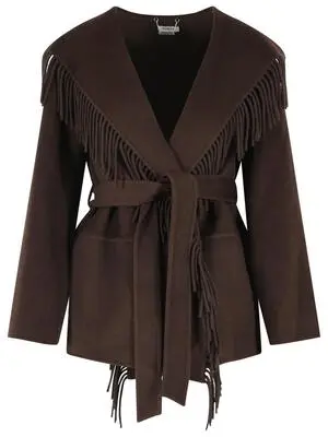 Simkhai Rowen' Wool Blend Jacket - Brown