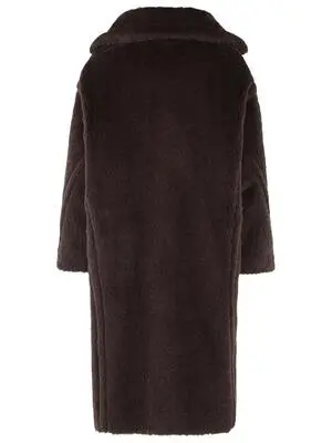 Max Mara Tedgirl' Dark Alpaca Blend Coat - Brown