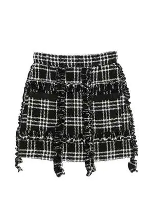 ALESSANDRO ENRIQUEZ Checked Short Skirt