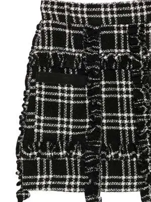 ALESSANDRO ENRIQUEZ Checked Short Skirt
