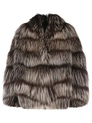 Simonette Ravizza Banny' Fox Fur 'silver Fox Iris