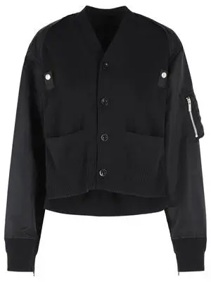 Sacai Cotton Blend Cardigan