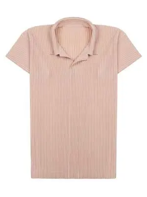 Issey Miyake T Shirt Con Colletto Polo - Pink