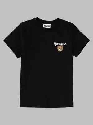 Moschino T Shirt Con Stampa Teddy Bear - Black
