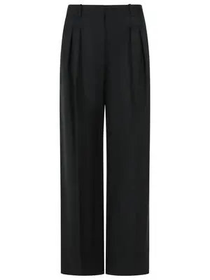 Loulou De Saison Sbiru Lds' Virgin Wool Pants - Black