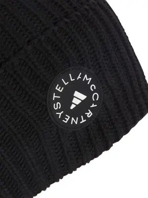 Adidas By Stella McCartney Cotton Blend Beanie - Black