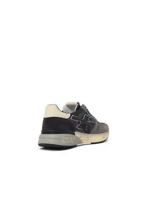 Premiata Mick 8433' Grey Suede Blend Sneakers - Brown