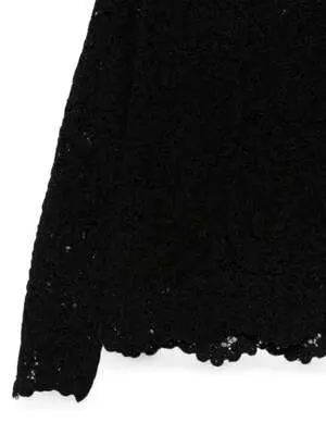 SEMICOUTURE Calanthe V Necked Sweater - Black