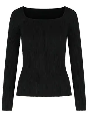 COURREGES Viscose Blend Sweater - Black