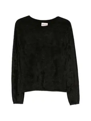 SEMICOUTURE Lettice Crewneck Sweater - Black