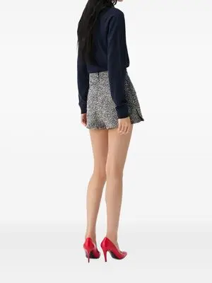 Versace Bouclé Wool Shorts