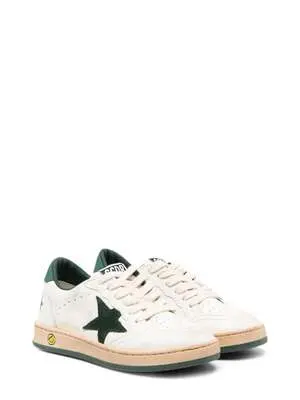 GOLDEN GOOSE Scarpe In Pelle Scamosciate Con Stella - White