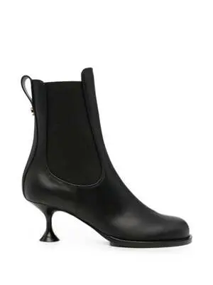 SERGIO ROSSI Leather Boots - Black