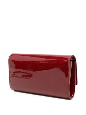 CHRISTIAN LOUBOUTIN Bettina Patent Leather Wallet On Chain