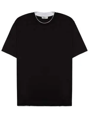 PAOLO PECORA MILANO T Shirt In Jersey Di Cotone - Black