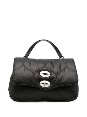ZANELLATO Postina Lunaria Small Leather Handbag - Black