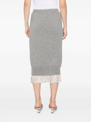 Ermanno Scervino Cashmere Midi Skirt