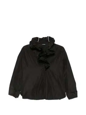 SUSANNE BOMMER Ruffled Taffetas Blouse - Black