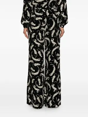 FORTE_FORTE Pritned Velvet Trousers