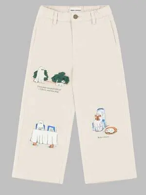 BOBO CHOSES Pantalone Con Stampa - White