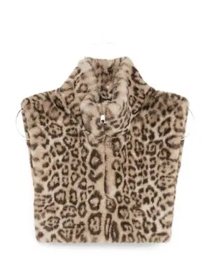 Apparis Faux Fur Zip Up Cape