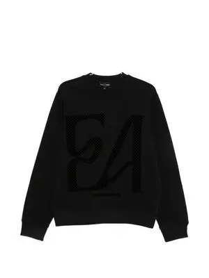 Emporio Armani Logo Cotton Sweatshirt - Navy