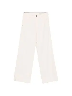 WHITE SAND Cotton Trousers