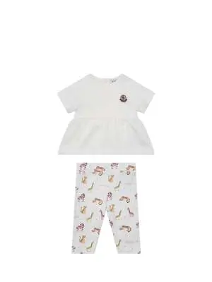 Moncler T Shirt With Pants Set - Multicolour