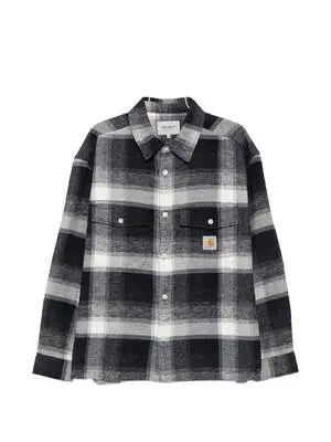 Carhartt Work In Progress Checked Cotton Shirt - Navy