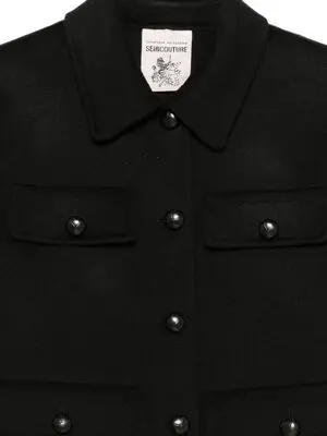 SEMICOUTURE Alisa Wool Jacket - Black