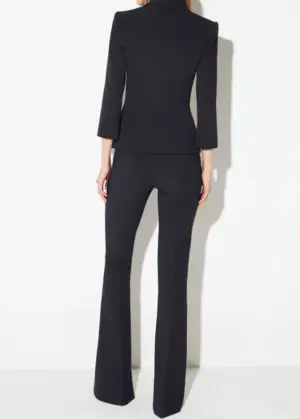 Elisabetta Franchi Jacket With Jewel Logo - Nero