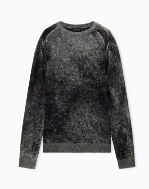 Emporio Armani Ribbed Virgin Wool Sweater - Grigio