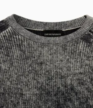 Emporio Armani Ribbed Virgin Wool Sweater