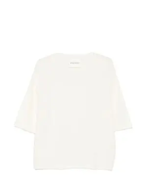 Closed Wool Crewneck Sweater - Ecru