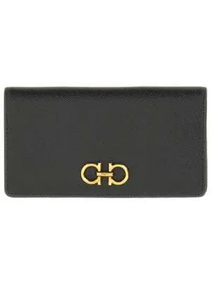 FERRAGAMO Portafoglio 'gancini - Black