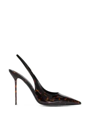 Paris Texas Lidia Patent Leather Slingback Pumps - Brown