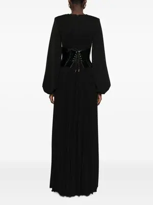 Elisabetta Franchi V Necked Maxi Dress