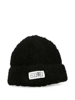 MAISON MARGIELA Logo Beanie - Black