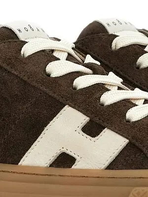 Hogan H705 Leather Sneakers - Brown