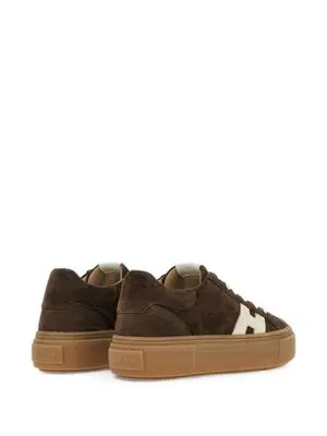 Hogan H705 Leather Sneakers - Brown