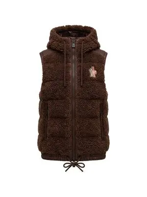 Moncler Down Vest - Brown